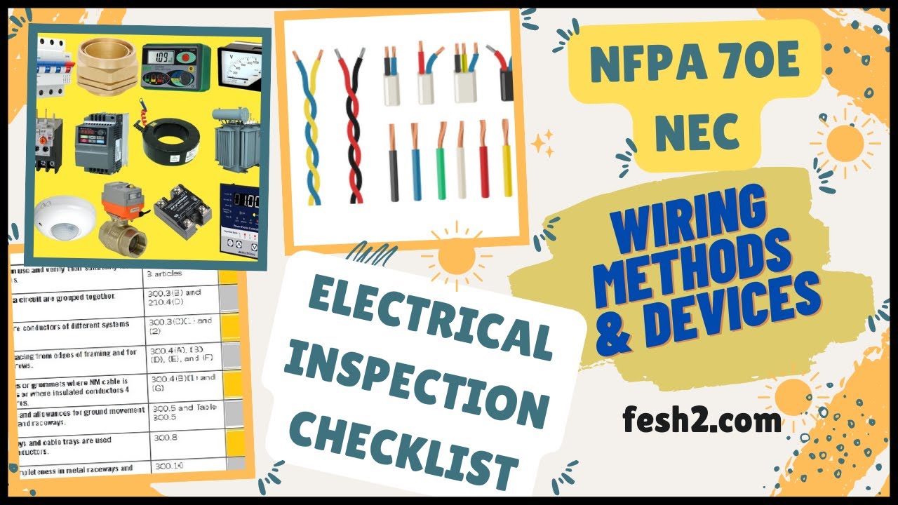 Electrical Wiring Methods Checklist | Electrical Devices Checklist ...
