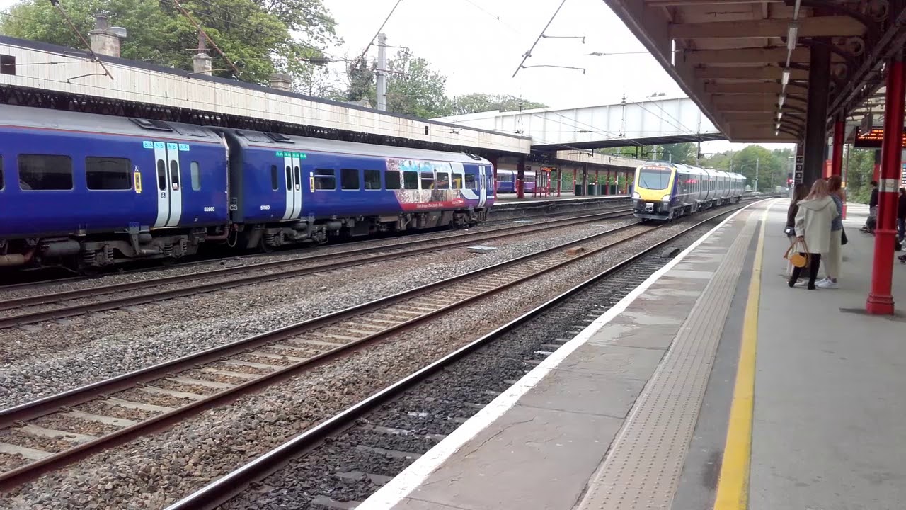 Northern class 195 passing Lancaster 1/5/19 - YouTube