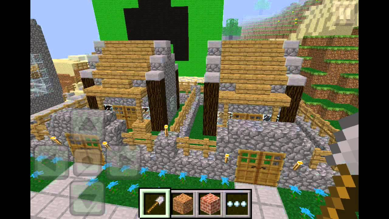 Minecraft pocket edition model show case "awesome village" - YouTube
