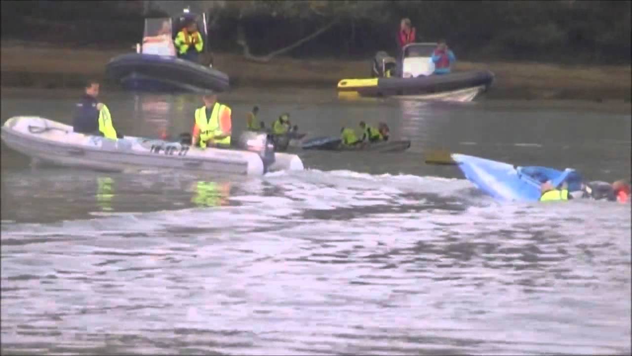 GT30 powerboat Race Lobith 2013 NK UIM Inclusief crash - YouTube