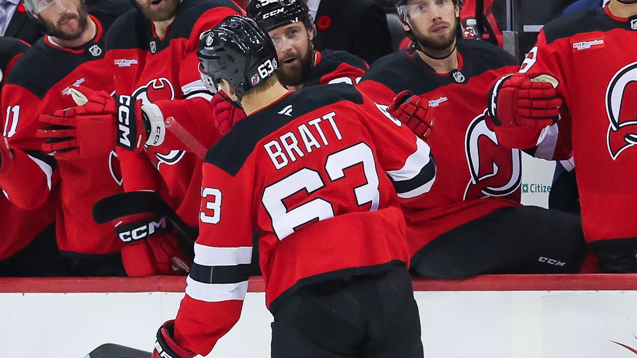 Bratt opens, closes the scoring in NJ 🇸🇪 Bratt visar vägen för Devils ...