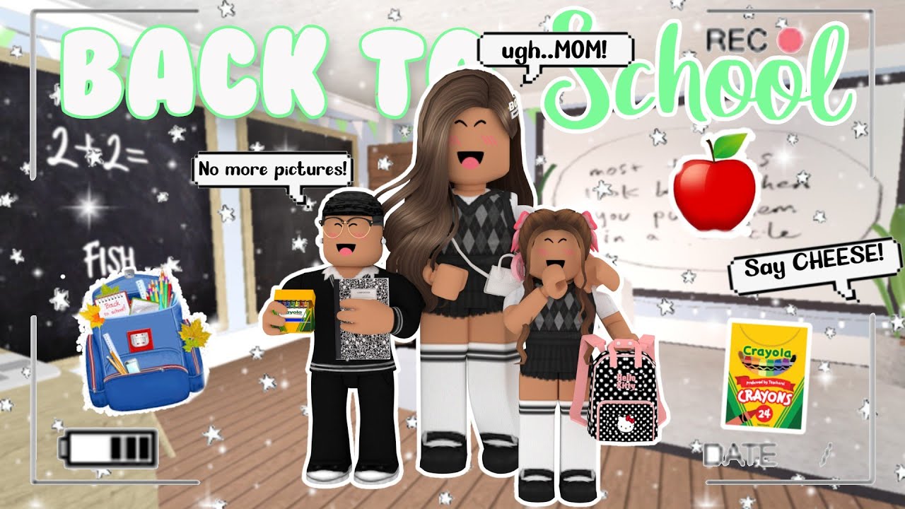 THE KIDS BACK TO SCHOOL Morning Routine | Bloxburg Family Roleplay ...