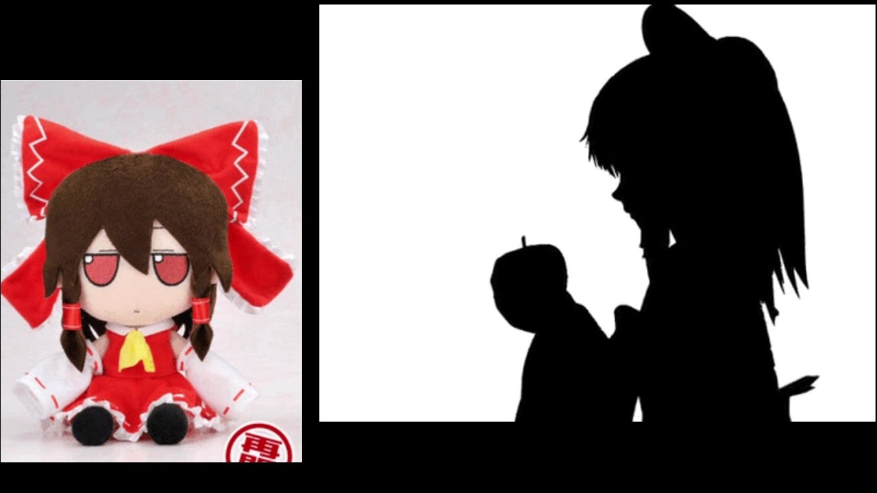 All characters in Bad Apple but in fumo form - YouTube
