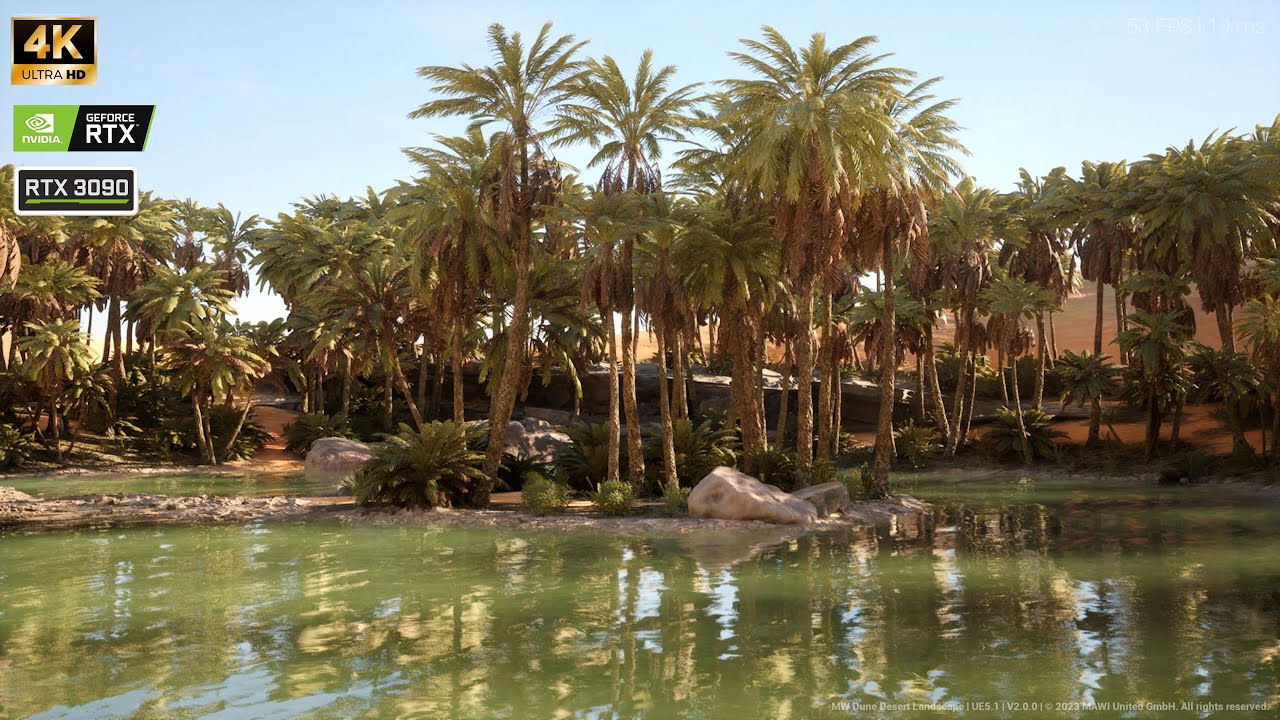 Realistic Graphics! Desert Forest Day time and Night time, With Rtx ...