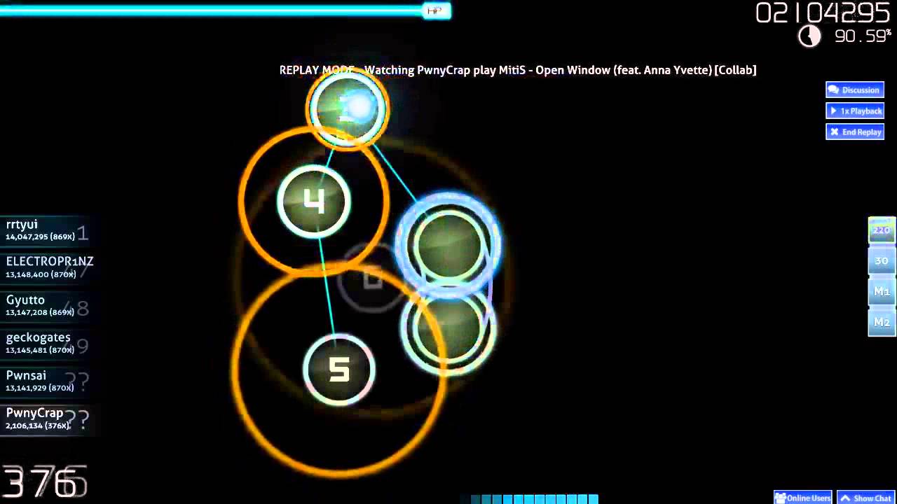 osu! AR 9 is difficult to learn... :o - YouTube