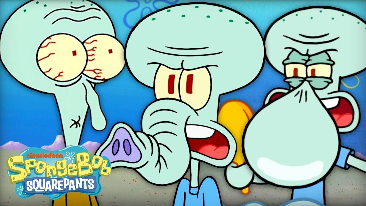 14 Times Squidward Broke His Nose π Spongebob Squarepants Full Episodes Youtube