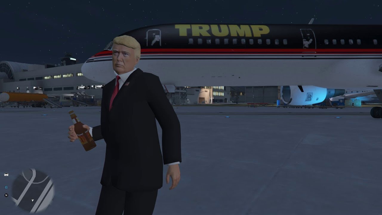 GTA 5 PC Former President Trump Dances To YMCA After Stopover At LAX ...