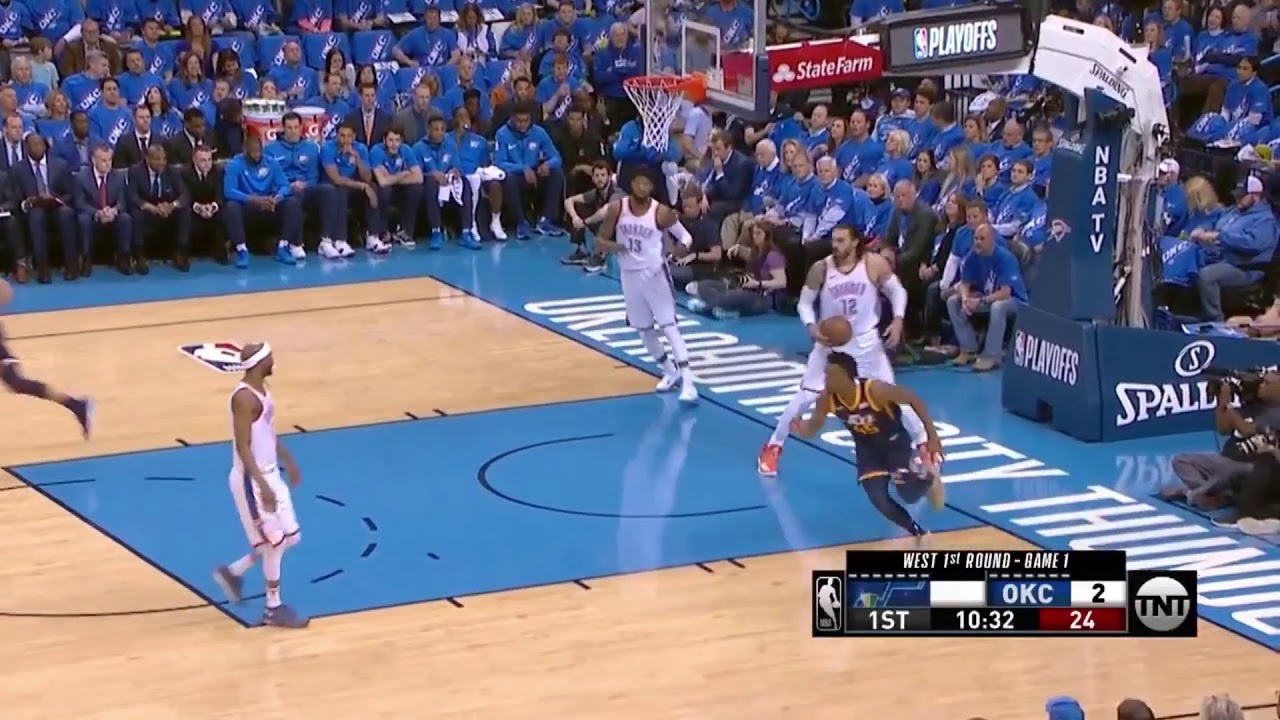 Steal & Behind the back pass Ricky Rubio Utah Jazz - YouTube