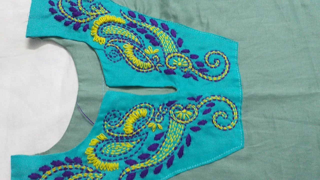 আধুনিক ফতুয়ার ডিজাইন। হাতের কাজের ফতুয়ার ডিজাইন || hand embroidery ...