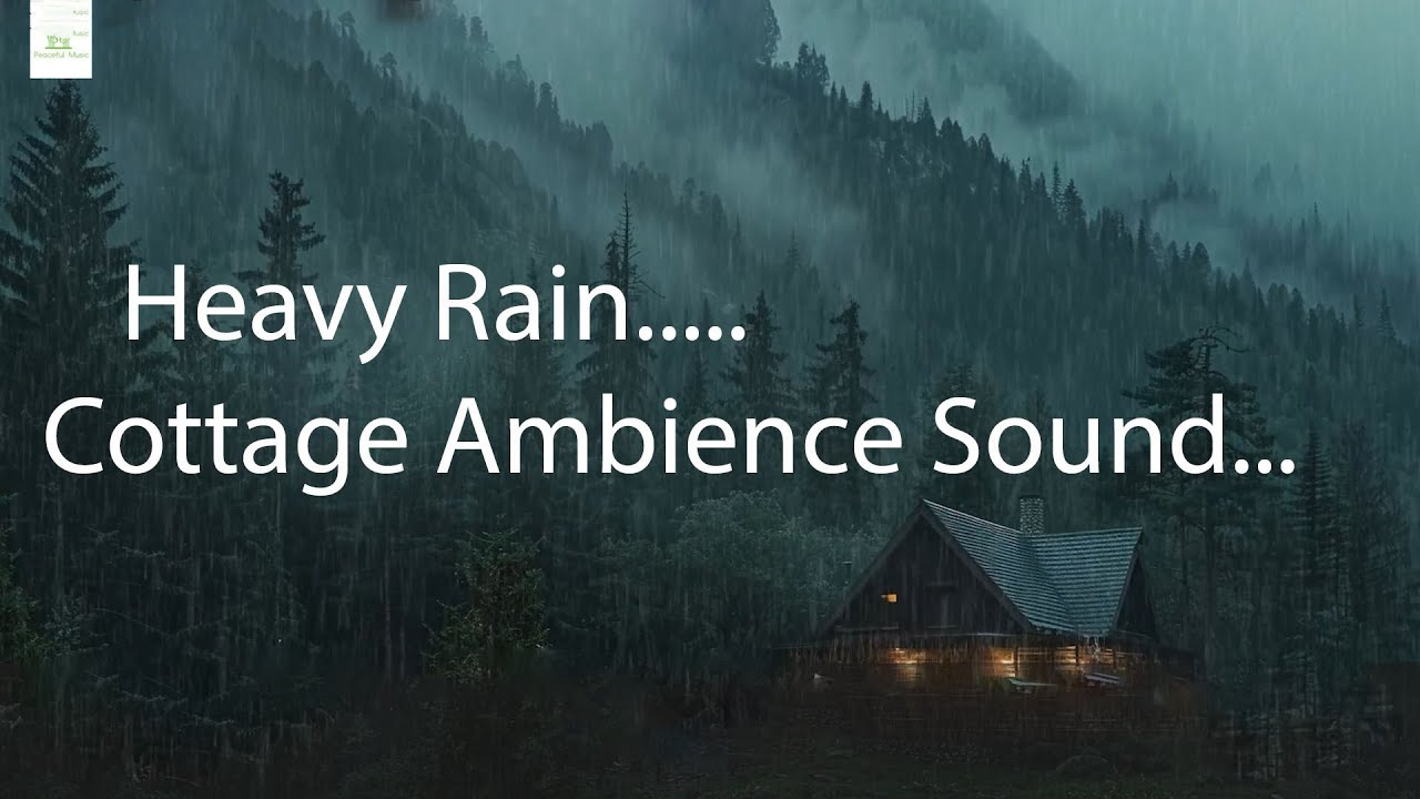 Rain For Sleeping Sounds - Heavy Rain Cottage Ambience With Relaxing ...