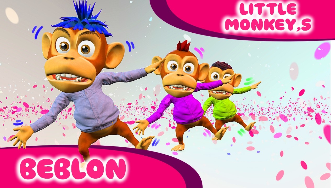 Little Monkeys Dance Party | Fun Dance for Kids | Nursery Rhymes🐒 ...