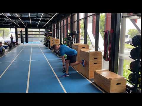 Hamstring Phase 2: Wall Assisted Single Leg Dumbbell RDL - YouTube