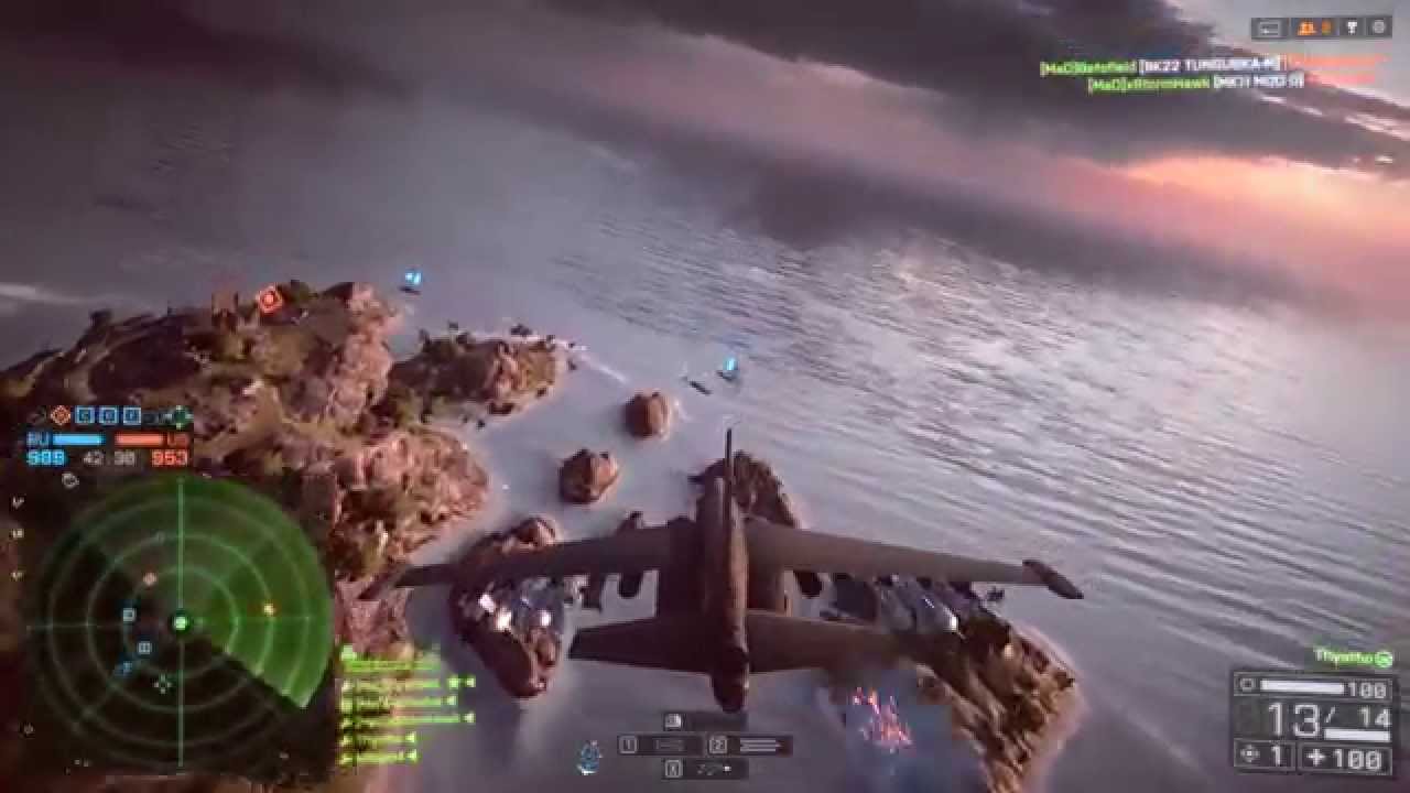 BF4 Attack Jet Gameplay (26-0) | Operation Mortar : SU-25 | Conquest ...