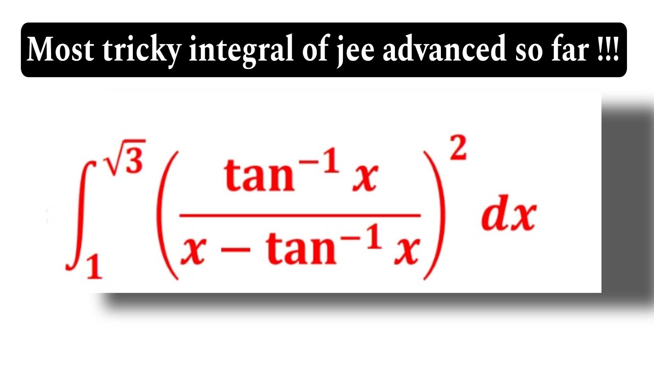 integration jee advanced most technical problem - YouTube