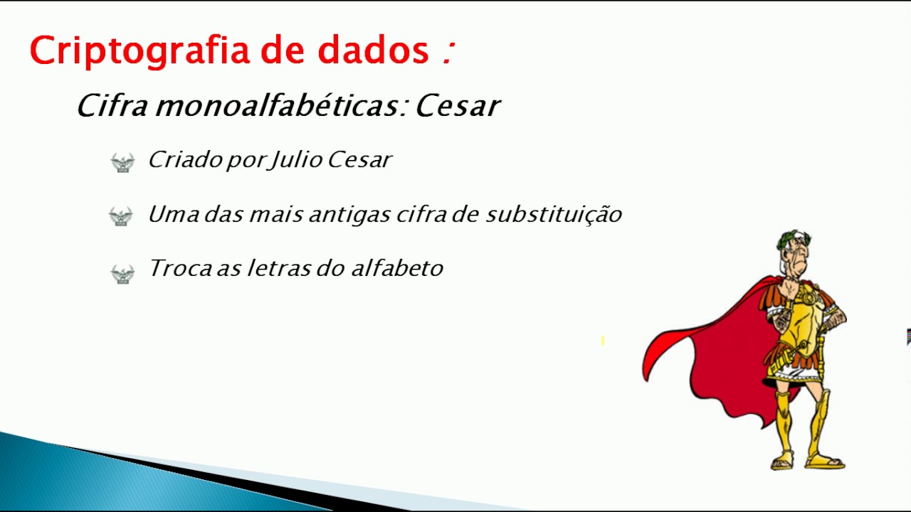 Criptografia simétrica e Cifras de Cesar - YouTube