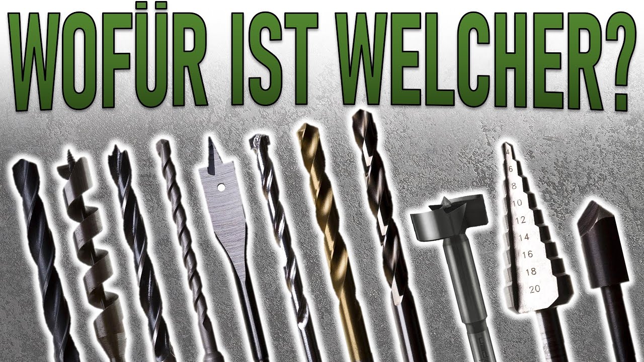 Diese BOHRER musst DU kennen! Überblick und Erklärung - YouTube