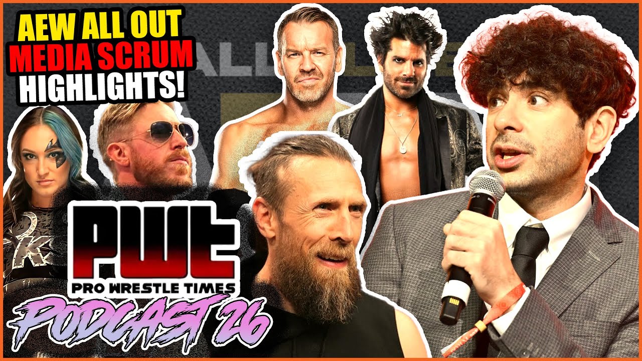 HUGE NEWS! Bryan Danielson RUNNING AEW? AEW ALL OUT Media Scrum ...