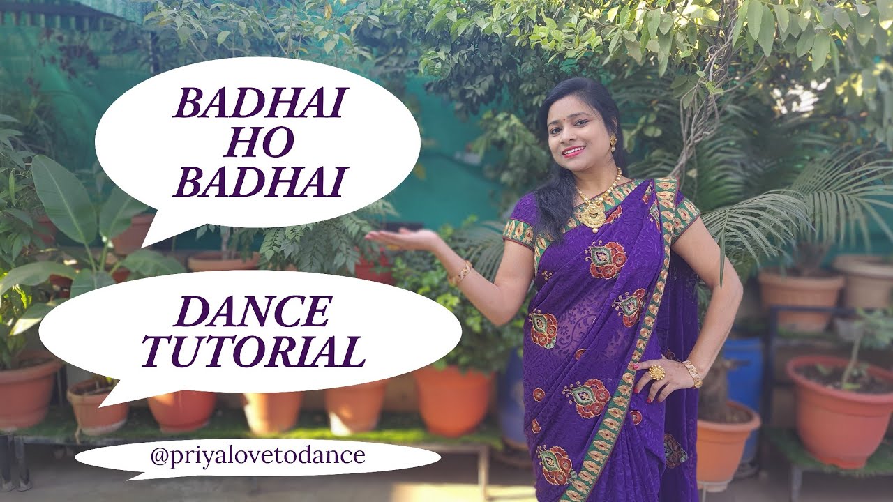 BADHAI HO BADHAI |DANCE TUTORIAL |AAI SHAGUNO KI GHADIYA | STEP BY STEP ...