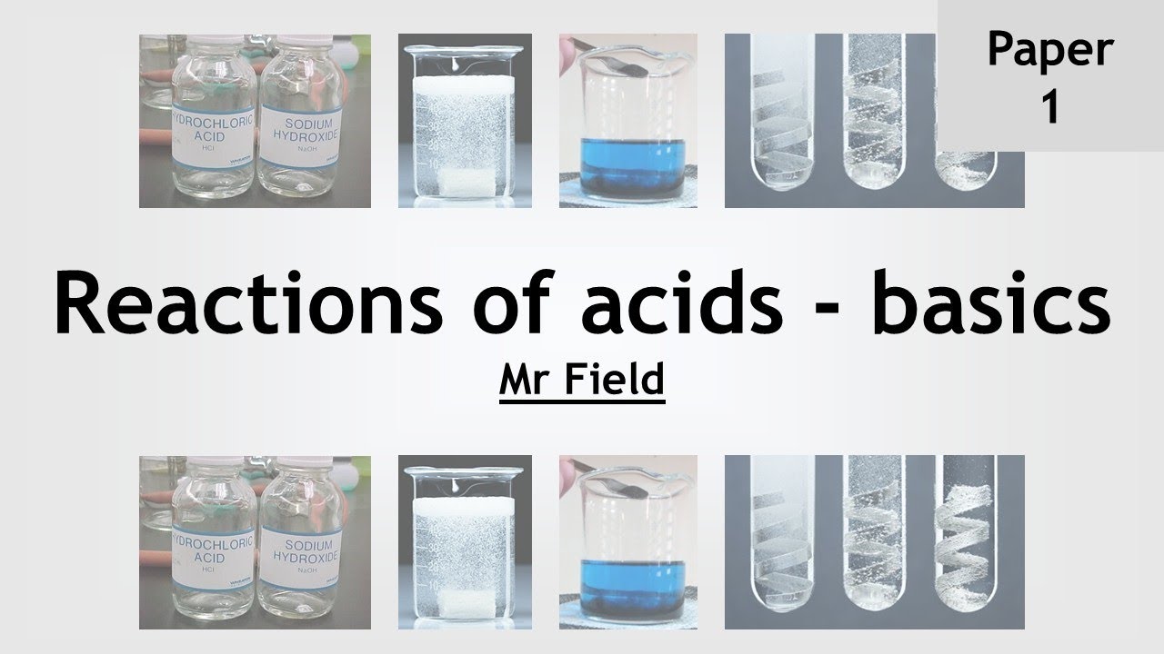 GCSE Chemistry 22 - Reactions of acids - basics - YouTube
