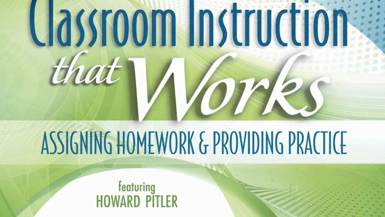 McREL - Classroom Instruction That Works (2nd Ed.) Assigning Homework ...