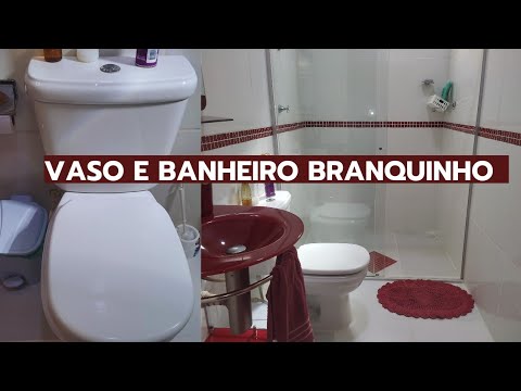 Como deixei meu banheiro branquinho?em casa com a Rita