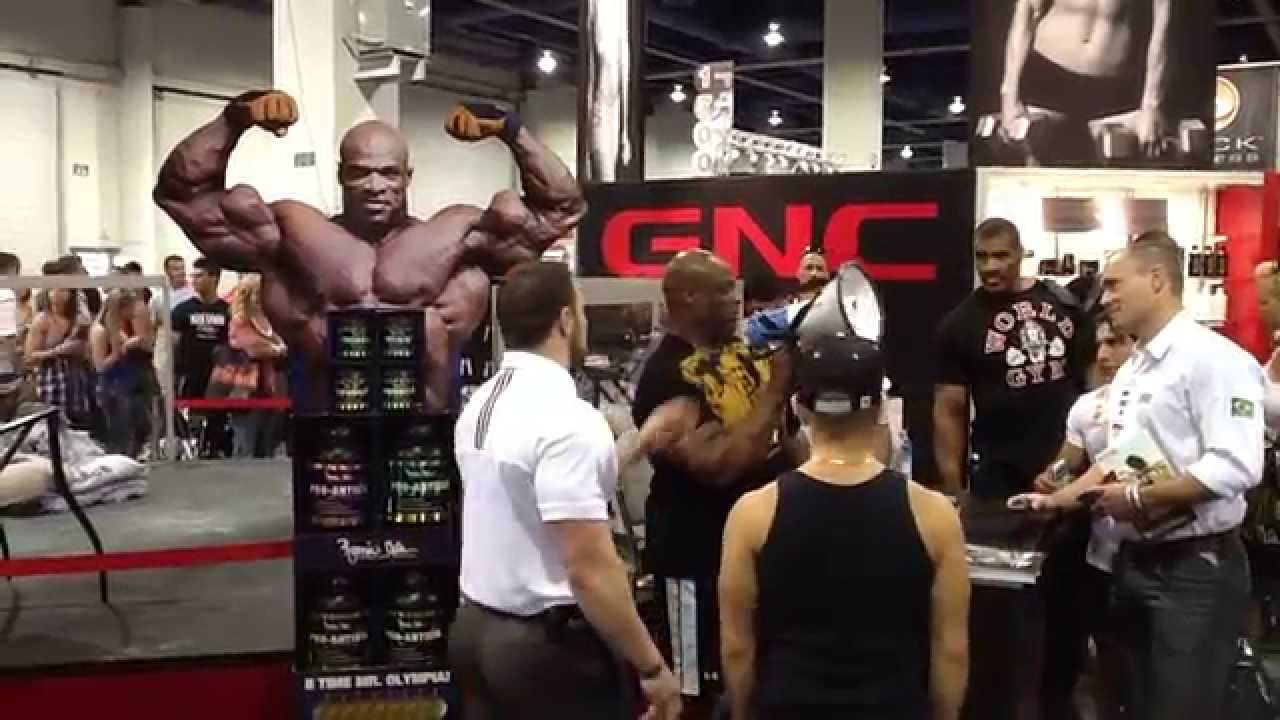 The Coleman Chronicles- Ronnie Coleman Live at GNC booth 2012 Mr ...