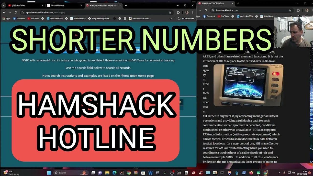 HAMSHACK HOTLINE - NEW SHORTER NUMBERS , EASY CONFIG - YouTube