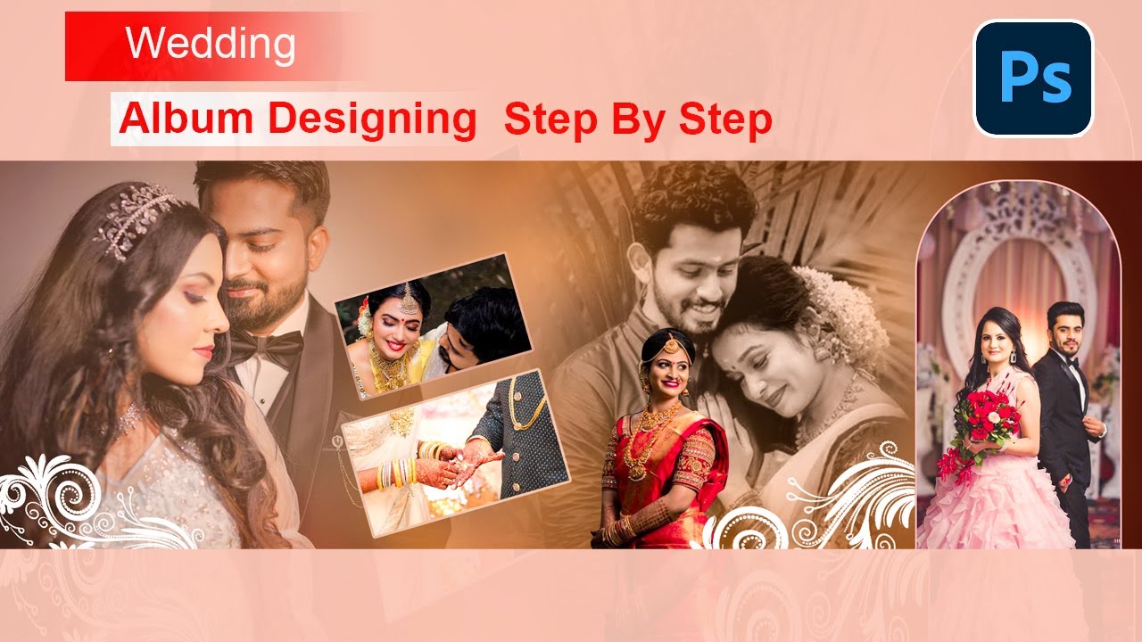 Wedding Album Designing | Complete Wedding Album Designing Step By Step ...