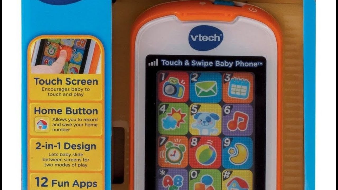 Видео обзоры игрушек - Детский телефон. VTech Touch and Swipe Baby ...