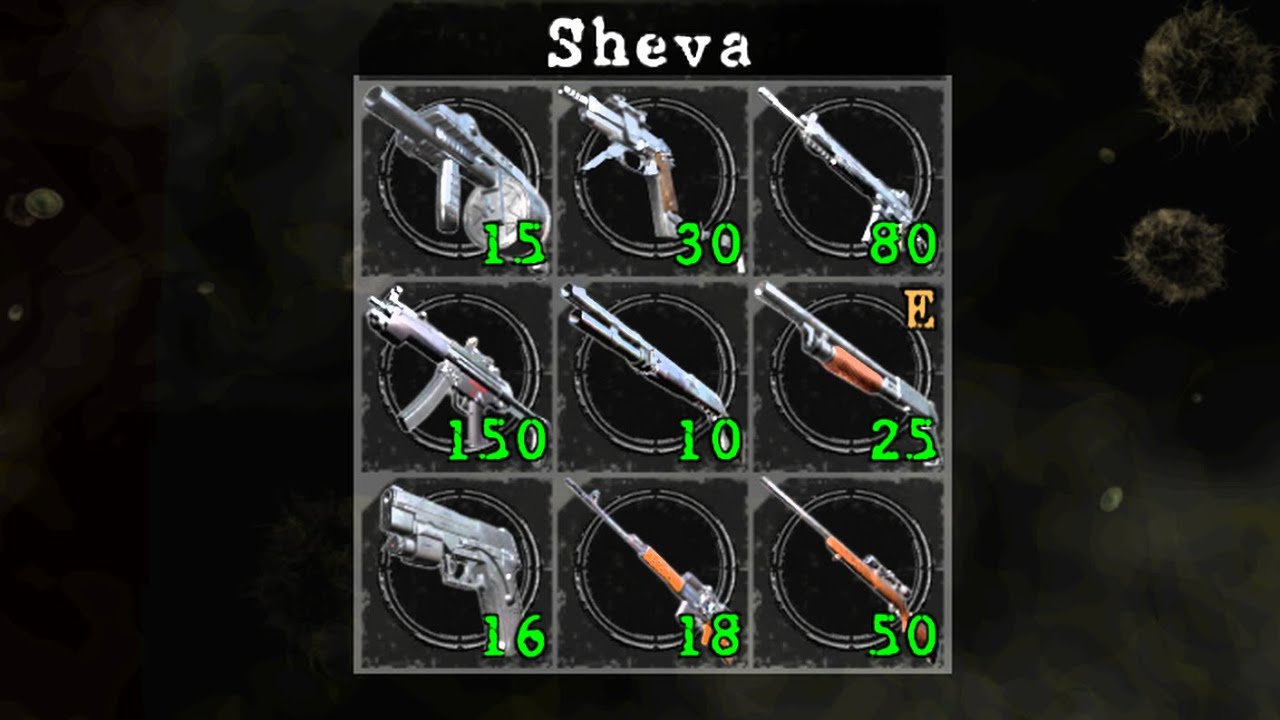 Sheva (partner) equipment | Resident Evil 5 Gameplay - YouTube