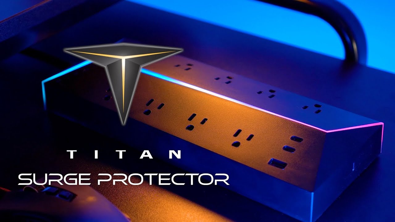 68631: Titan 9-Outlet USB Surge Protector Operation - YouTube