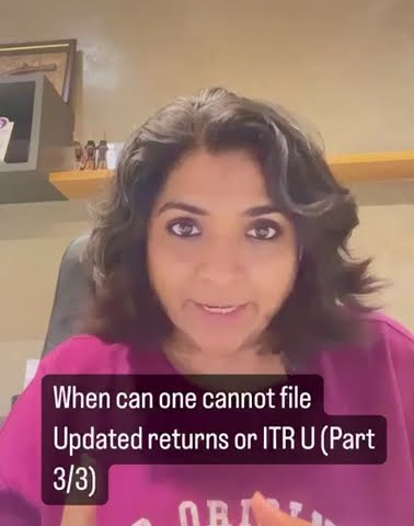 When can one cannot file updated returns or ITR U... (Part 3/3) - YouTube