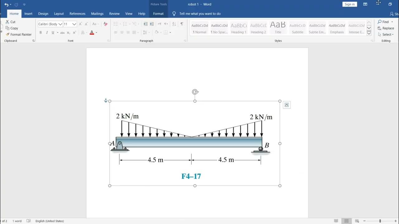 Analysis of beam using robot structure EX3 - YouTube