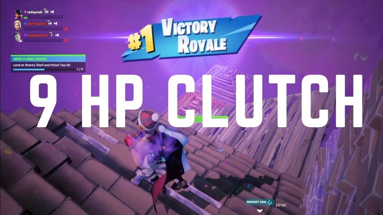Insane 9 Hp Clutch Fortnite Steady Storm Fortnite Battle Royale
