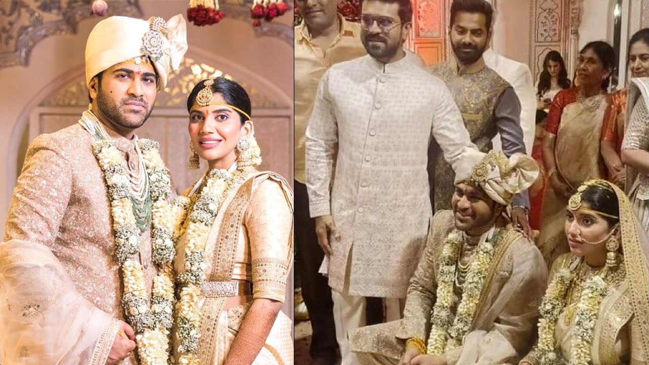 Global Star Ram Charan At Sharwanand And Rakshitha Reddy Marriage ...