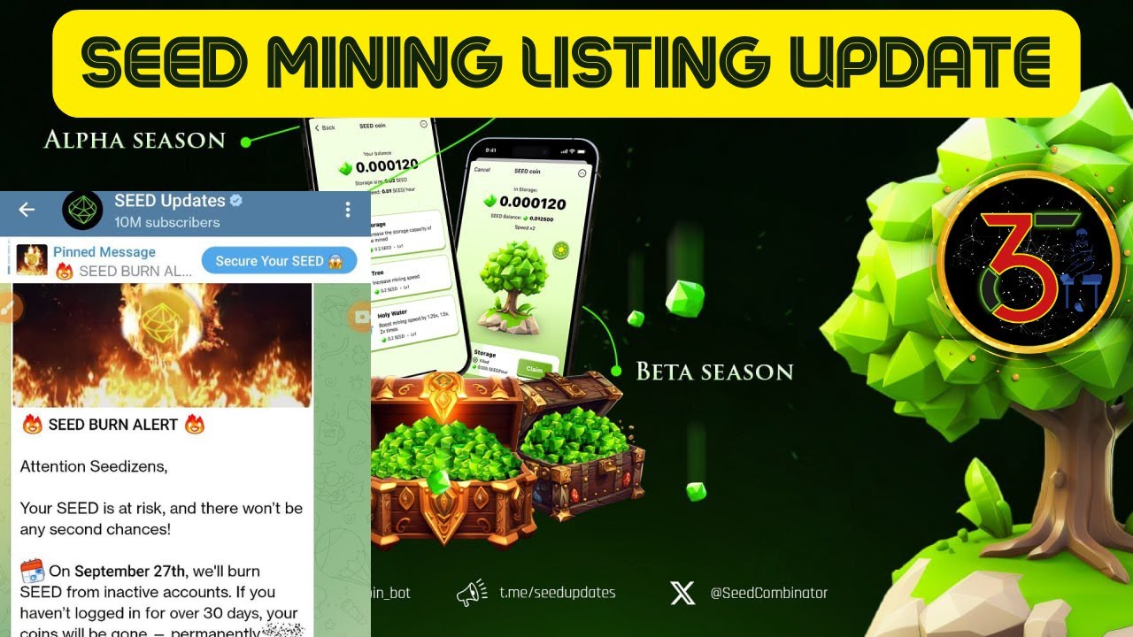 SEED LISTING UPDATE SEED BURNING SNAPSHOT | SEED তালিকা আপডেট SEED ...