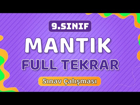 Mantık FULL TEKRAR | 9.Sınıf Matematik 1.Dönem 1.Yazılı Çalışması