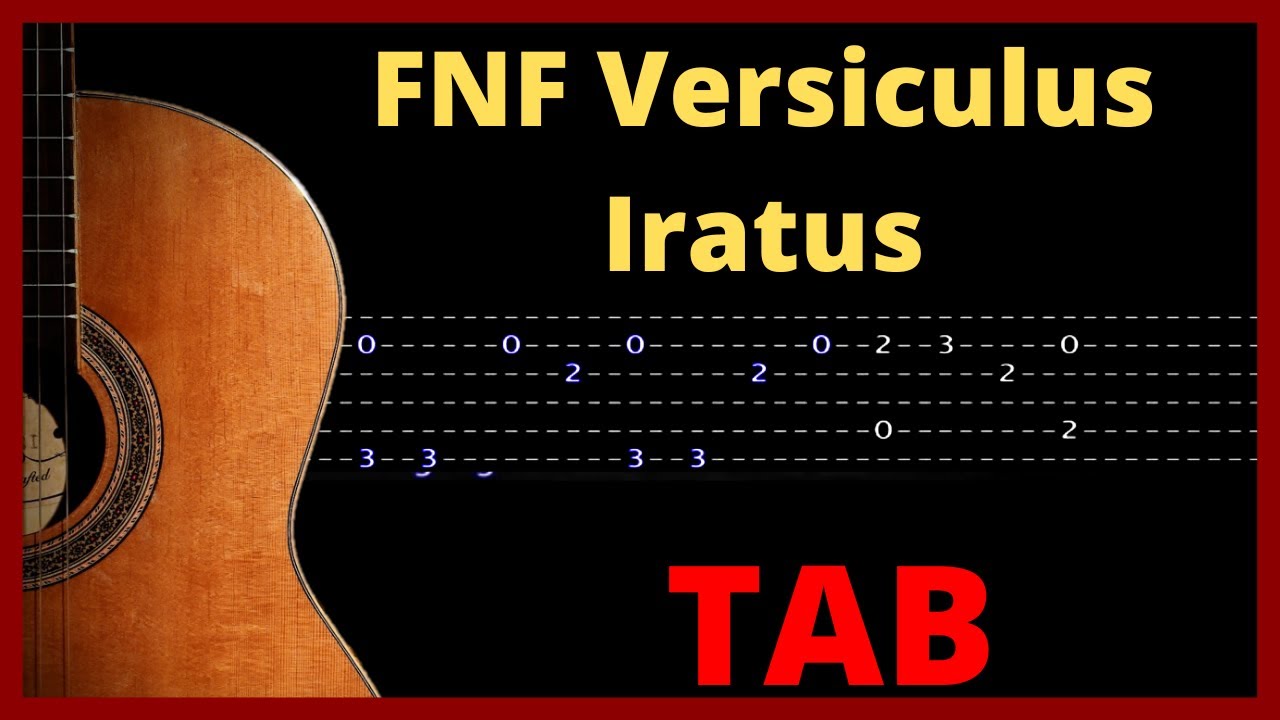 FNF Versiculus Iratus, tutorial de guitarra, FNFmod - YouTube