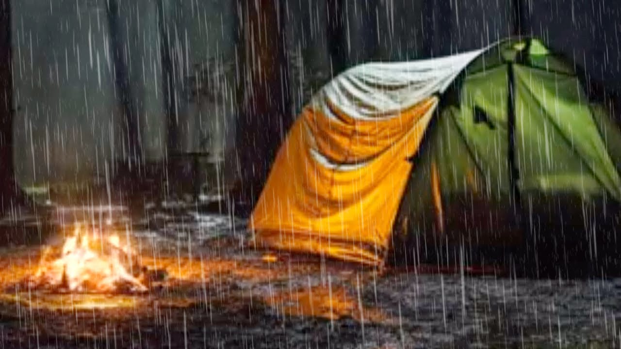 Rain Sounds for Sleep, Camping in the Rain | Rain, Rain, and more Rain ...