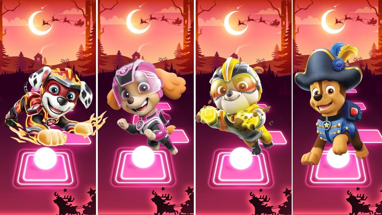 power Patrol tiles hop game edm rush - YouTube