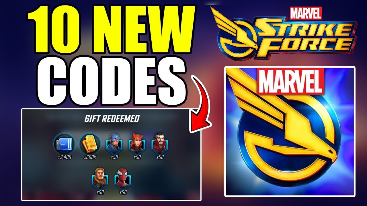 MARVEL STRIKE FORCE CODES 🆕 HOW TO REDEEM CODES IN MARVEL STRIKE FORCE ...