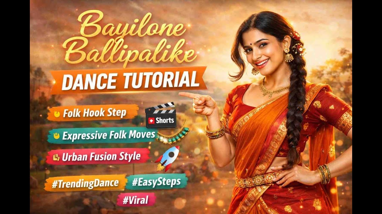 Title:Bayilone Ballipalike Stage Folk Dance Tutorial 🎤 - YouTube
