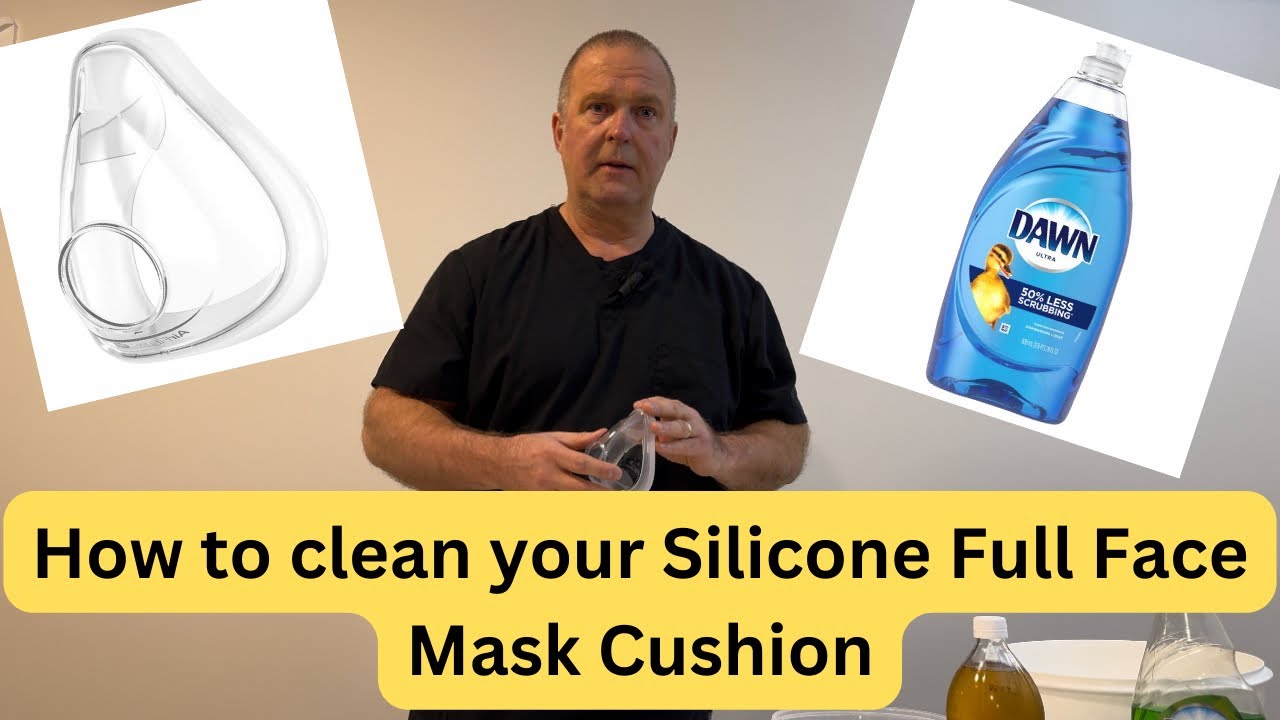 How to clean your silicone full face mask cushion with demonstration ...