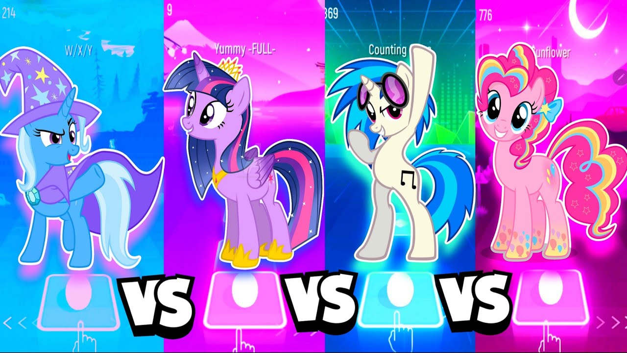 Trixie VS Twilight Sparkle VS DJ Pon 3 VS Pinkie Pie - My Little Pony ...