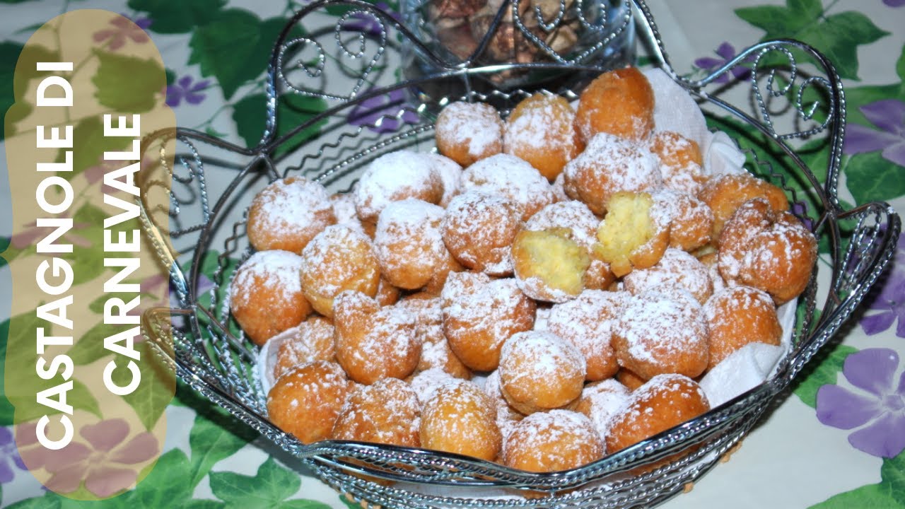 CASTAGNOLE DI CARNEVALE | TRADIZIONALI | RICETTA FACILE E VELOCE - YouTube