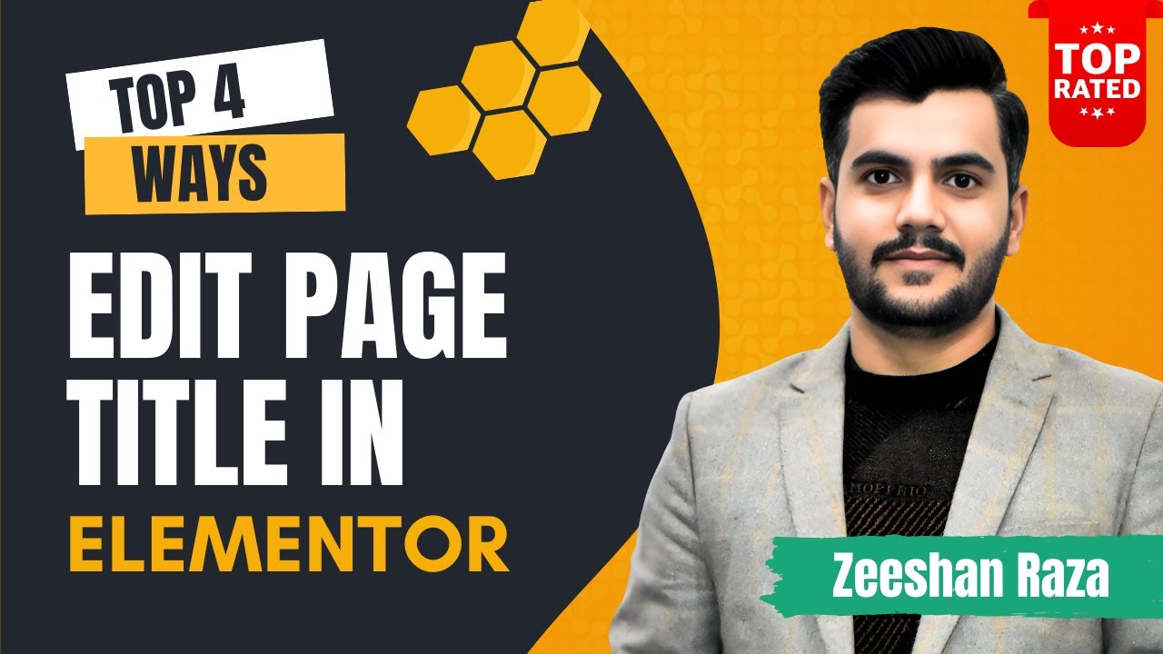 How to Edit Page Name in Elementor | 3 Easy Methods + Bonus Tip - YouTube