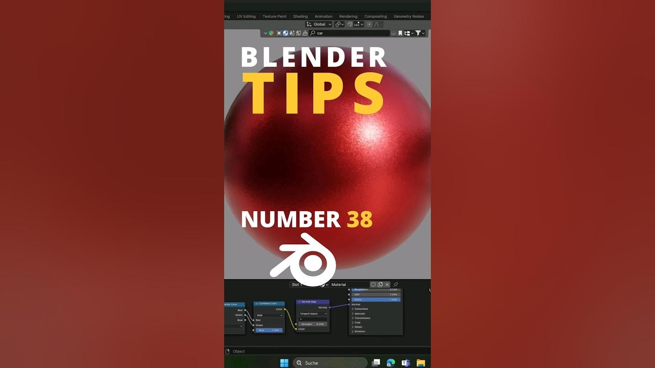 Blender Tip 38 Car Shader ️ #blender #blendertutorial #blender3d - YouTube