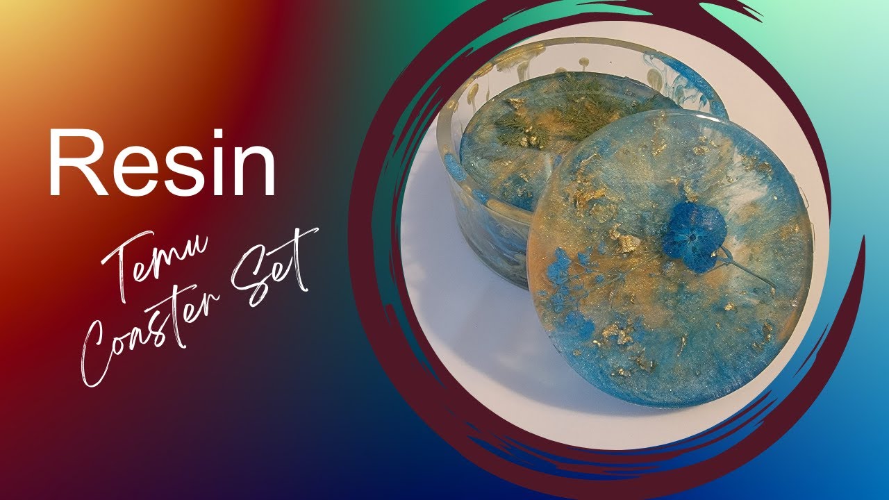 Temu Resin Coaster Set Full Tutorial - YouTube