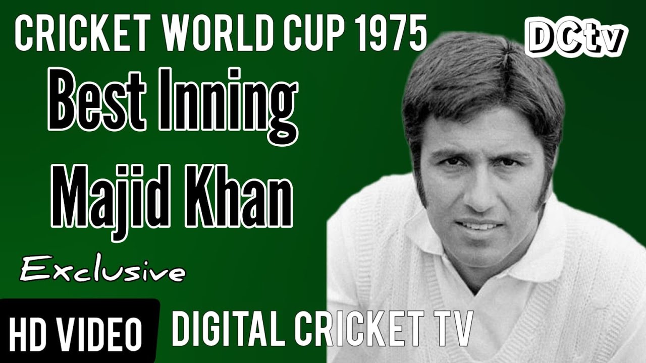 Majid Khan Best Inning / 1st Cricket World Cup 1975 / AUSTRALIA vs ...