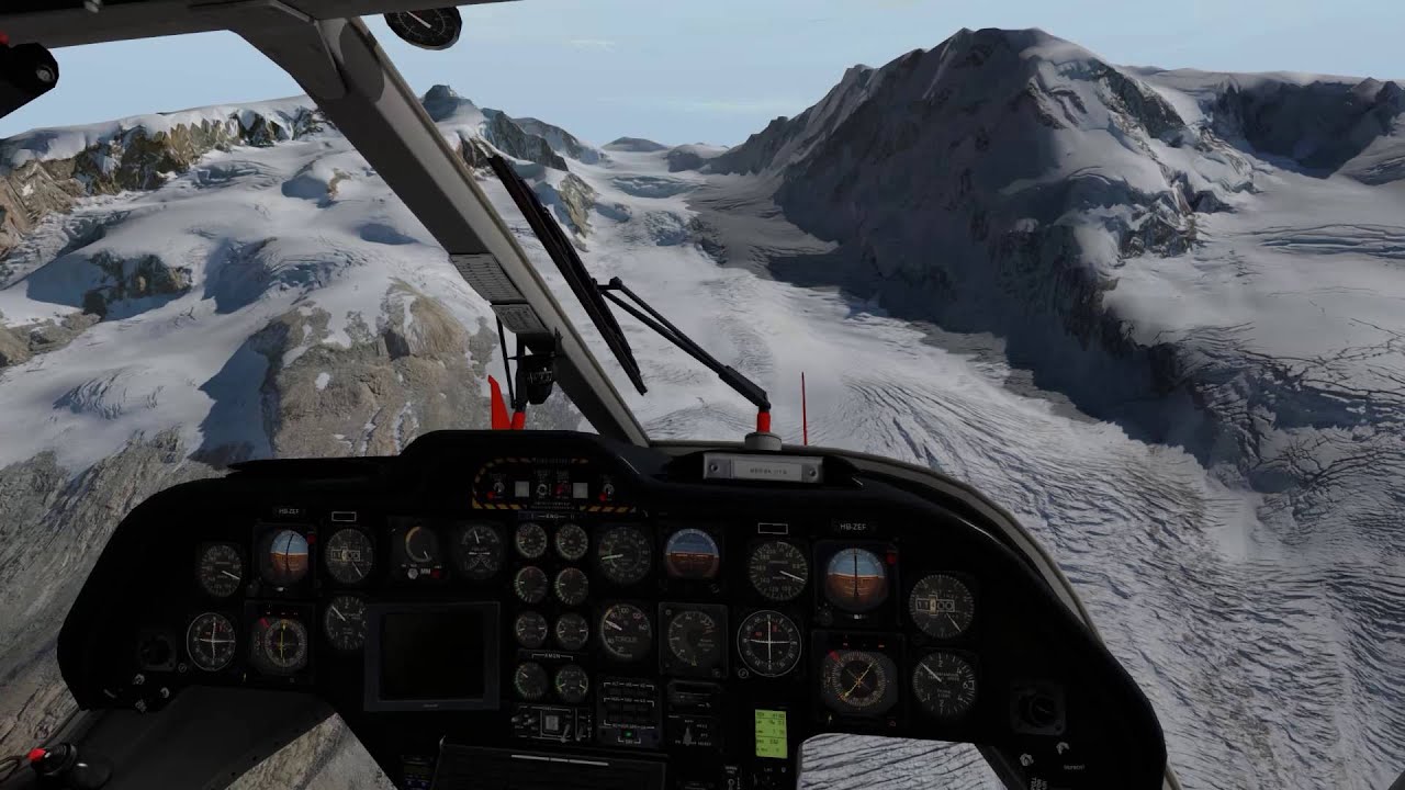 [X-Plane 10] MBB/Kawasaki BK117 at Zermatt - YouTube